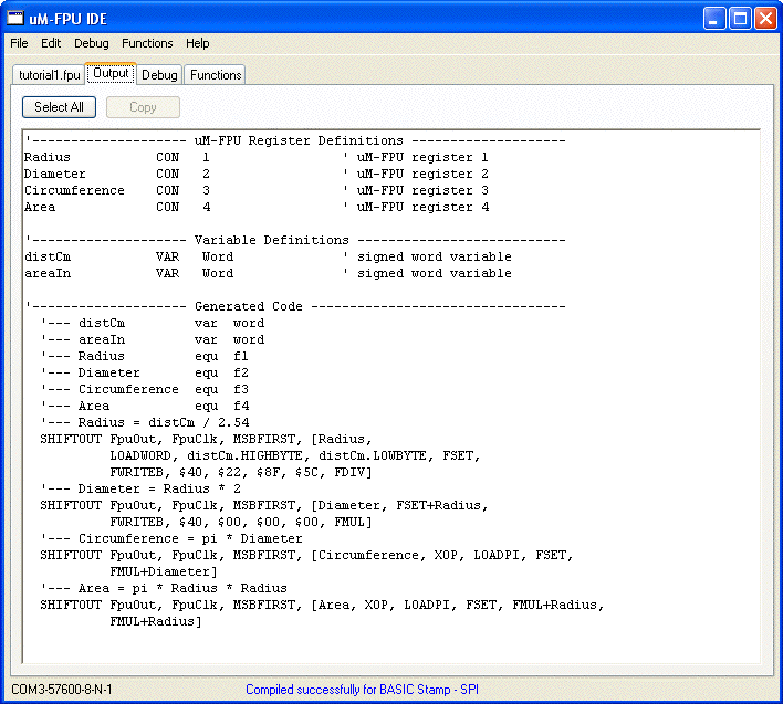 Micromega: uMFPU V2 IDE Micromega: uMFPU V2 IDE